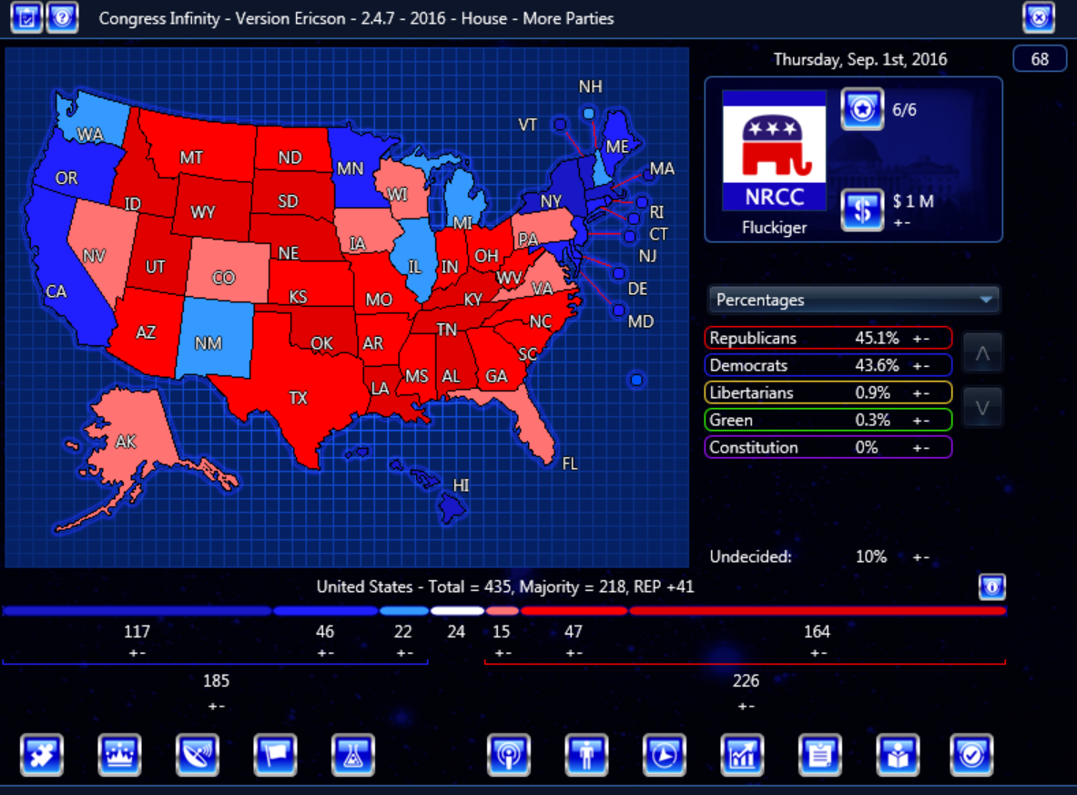 House of Representatives – 2016 – More Parties – 270sims Campaigns